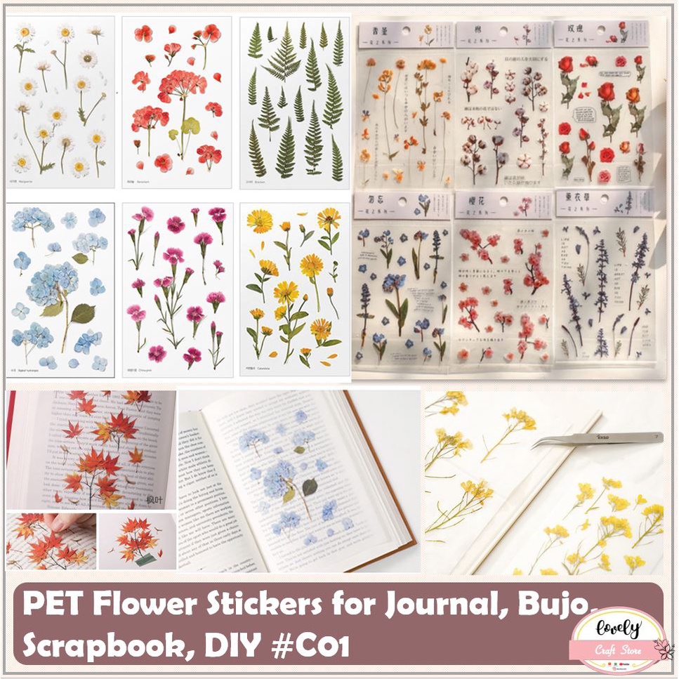 Jual LovelyCraftStore | C01 ~ Sticker PET Art Deco Sticker Bullet ...