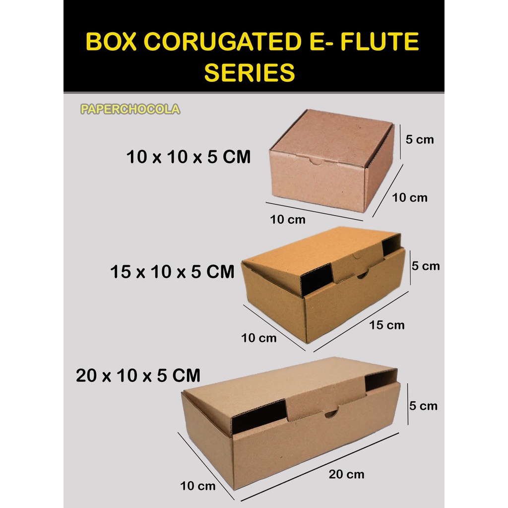 Jual Box Kardus 10x010x5 /15x10x5 cm / 20x10x5 BOX KARTON CORUGATED DIE ...