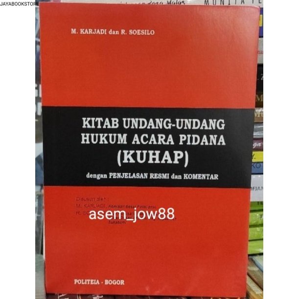 Jual KUHAP by R Soesilo | Shopee Indonesia