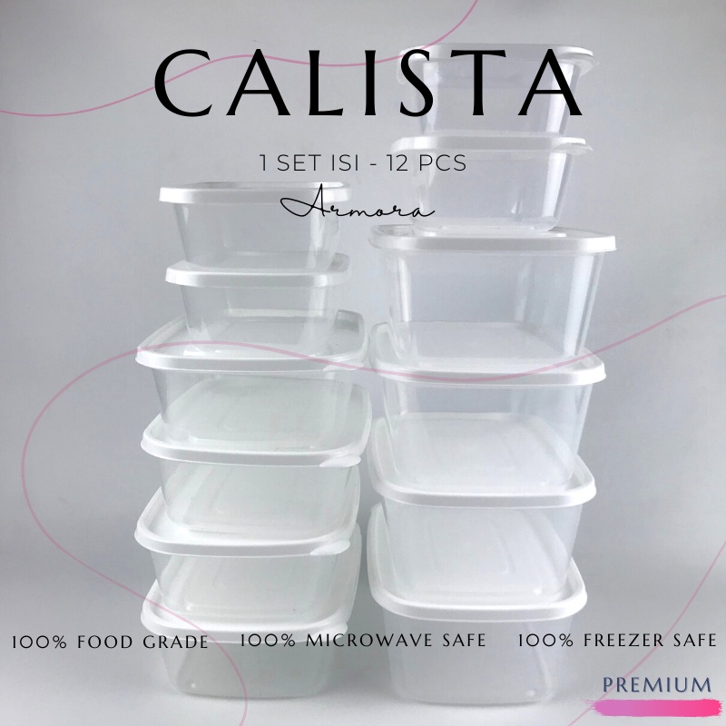 Jual TOPLES BENING SET FOOD CONTAINER CALISTA FURANO PUTIH TRANSPARANT ...