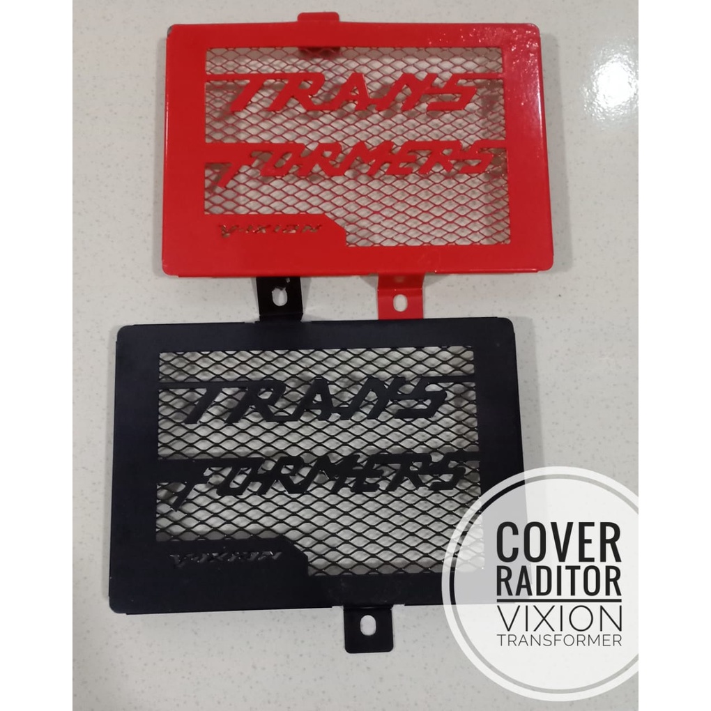 Jual Cover radiator Vixion old Transformer hitam/merah | Shopee Indonesia