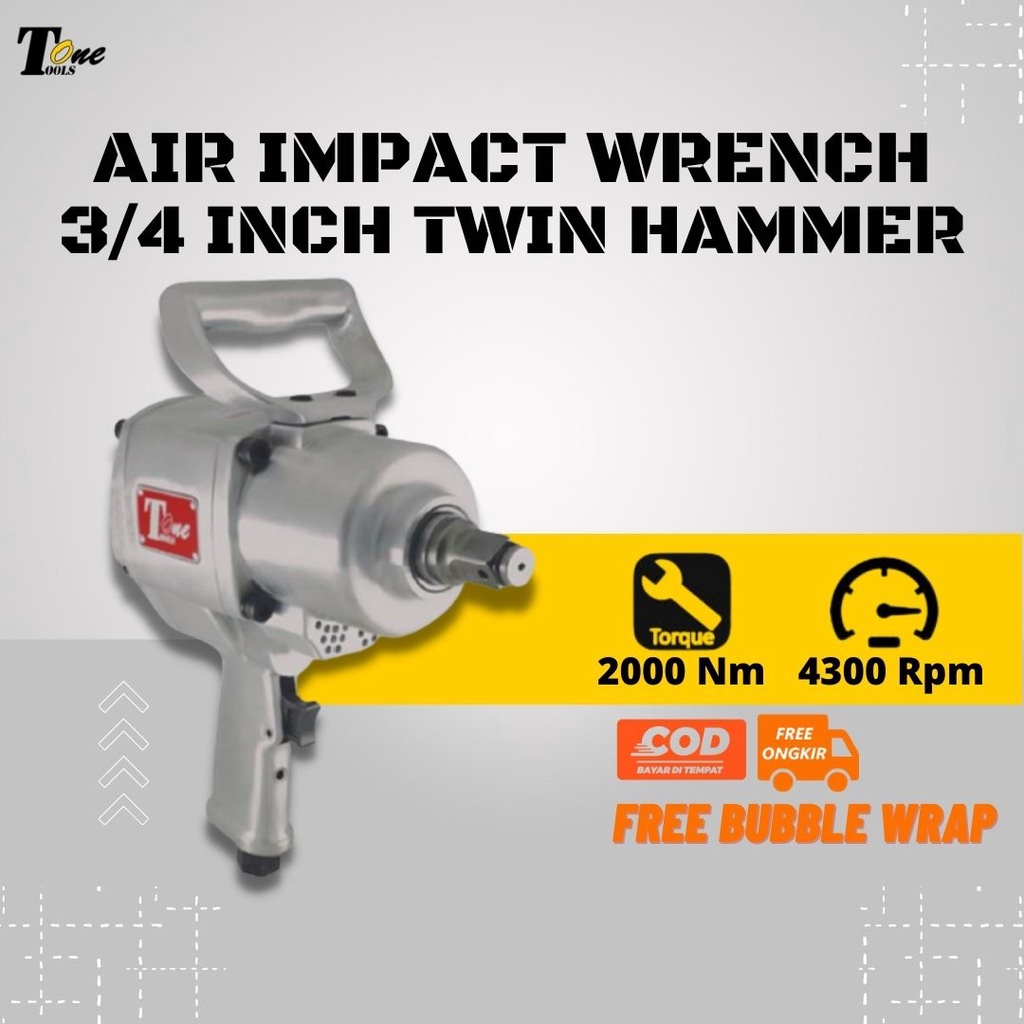 Jual Air Impact Wrench 3/4 Inch Twin Hammer | Shopee Indonesia