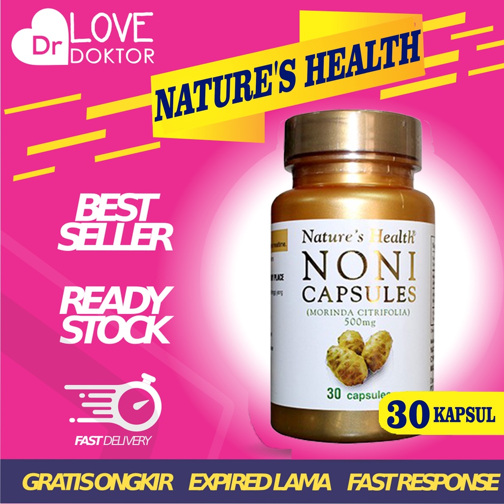 Jual NATURE'S NATURES NATURE HEALTH NONI CAPSULES 500 MG IMUNITAS DAYA TAHAN TUBUH DARAH TINGGI ...