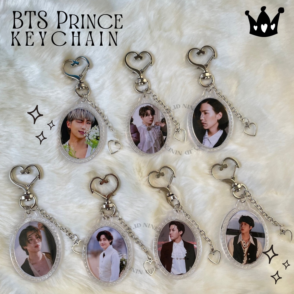 Jual gantungan kunci / keychain / keyring / ganci bts prince jungkook taehyung jimin suga jin ...