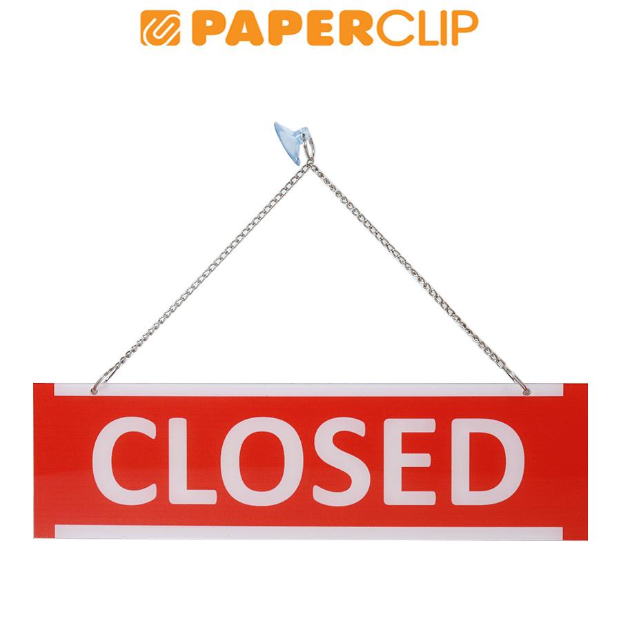 Jual SIGN LABEL ACRYLIC RECTANGLE OPEN CLOSED | Shopee Indonesia