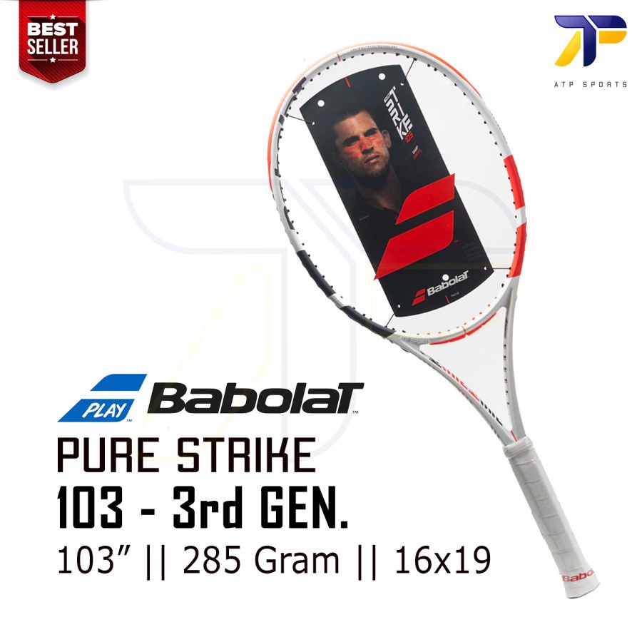 Jual Raket Tenis Tennis Racket Babolat Pure Strike 103 285Gram 285Gr ...