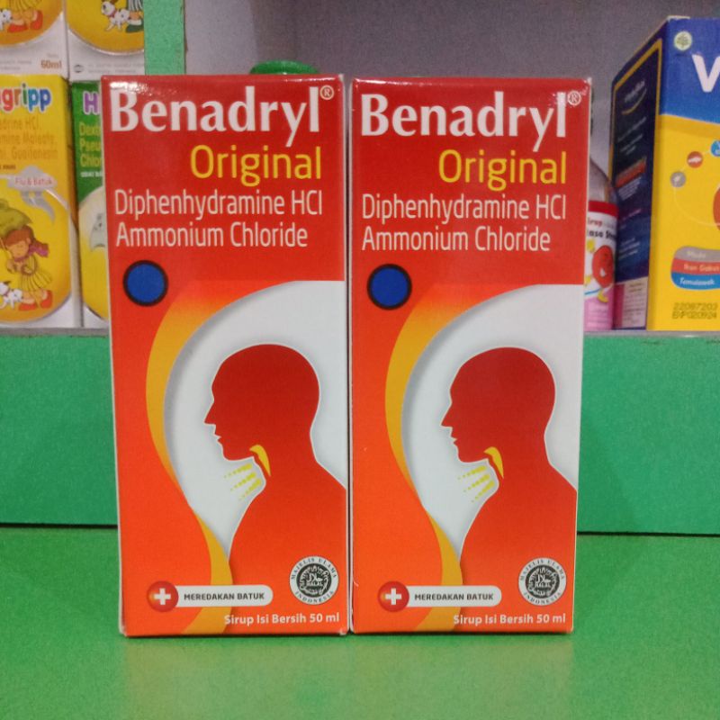 Jual Benadryl Original Sirup 50ml | Shopee Indonesia