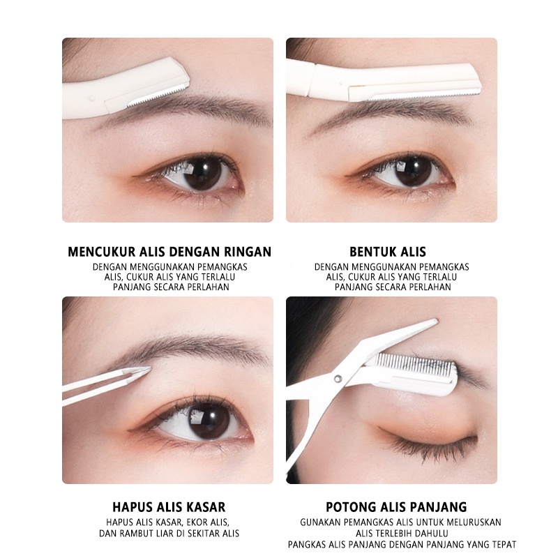 Jual MAGEFY Cukur Alis Gunting Alis Eyebrow Trimmer Alat Pencukur Alis ...