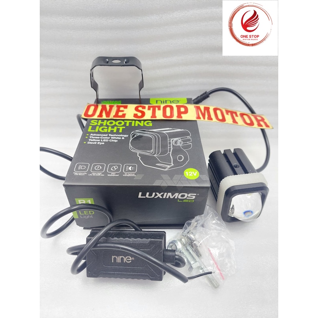 Jual LAMPU TEMBAK LASER LED R1 LUXIMOS 2 WARNA 4 MODE DEVIL EYE R1 ...