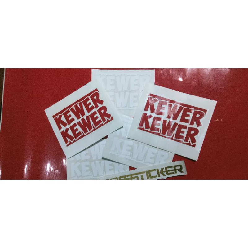 Jual kewer kewer cutting sticker custom#sticker viral#gelasberputar# ...