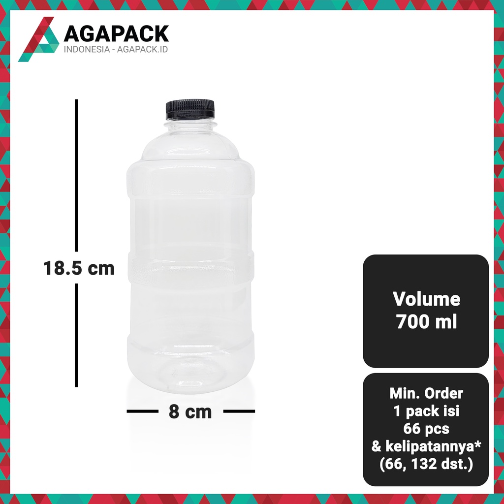 Jual Galon Mini 700ml 700 ml Plastik PET Botol Air Minum Mineral | Shopee Indonesia
