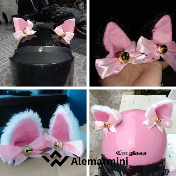 Jual Kuping kucing helm nekomimi bulu 2pc / Kuping kucing helm / Kuping ...
