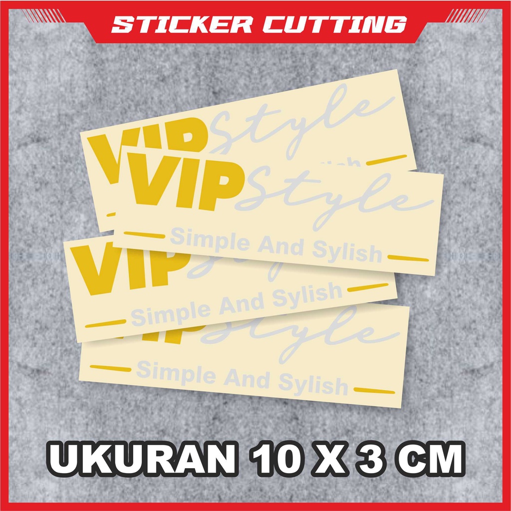 Jual cutting sticker satuan VIP STYLE stiker scotlight | Shopee Indonesia