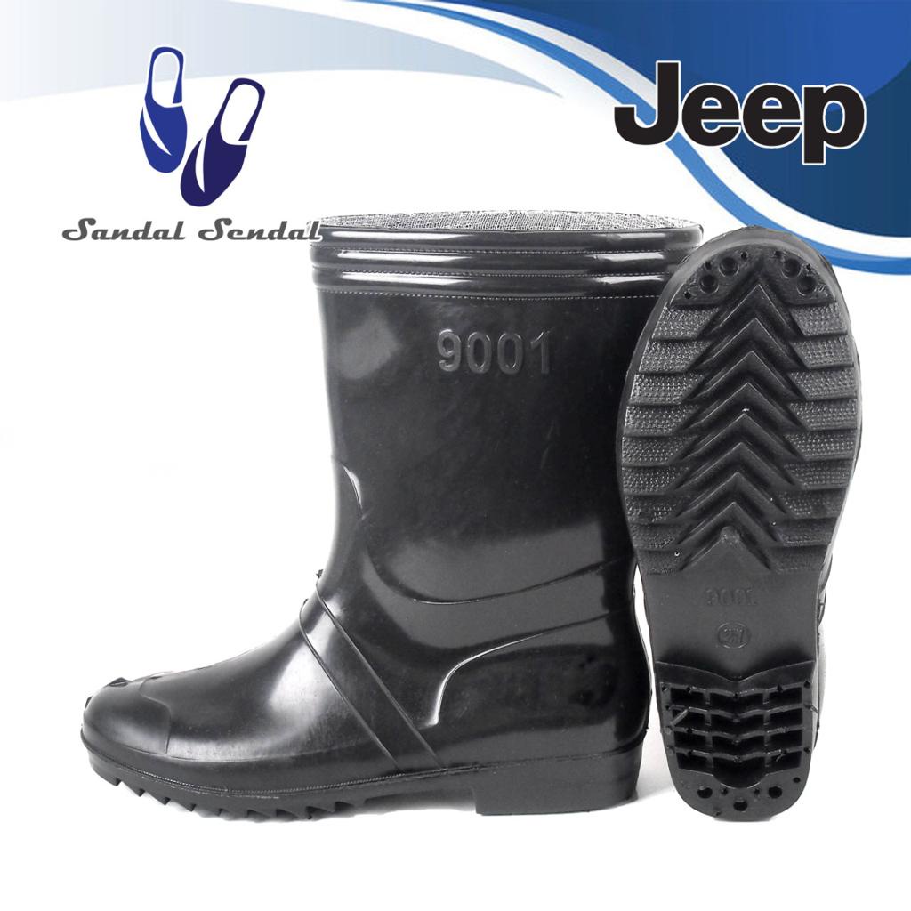 Jual Sepatu Boot Pendek JP 9001 Full Black - Sepatu Perkebunan ...