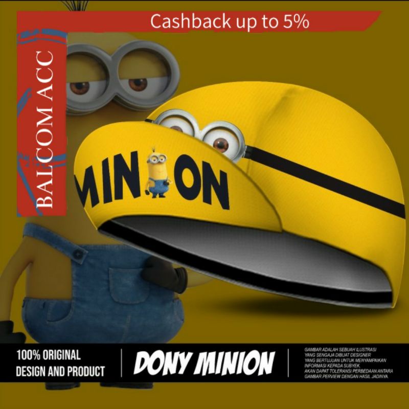 Jual CYCLING CAP DONY MINION (TOPI SEPEDA) | Shopee Indonesia
