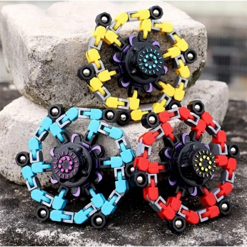 Jual NEW!! MAINAN FINGERTIP SPINNER TRANSFORMER/FIDGET SPINNER 3D GYRO ...