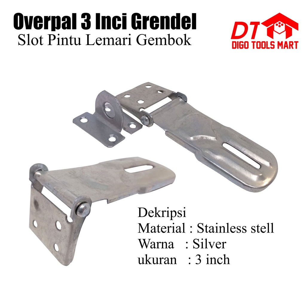Jual Overpal 3 Inci Overpal 300 Grendel Gembok Slot Gembok Tebal ...