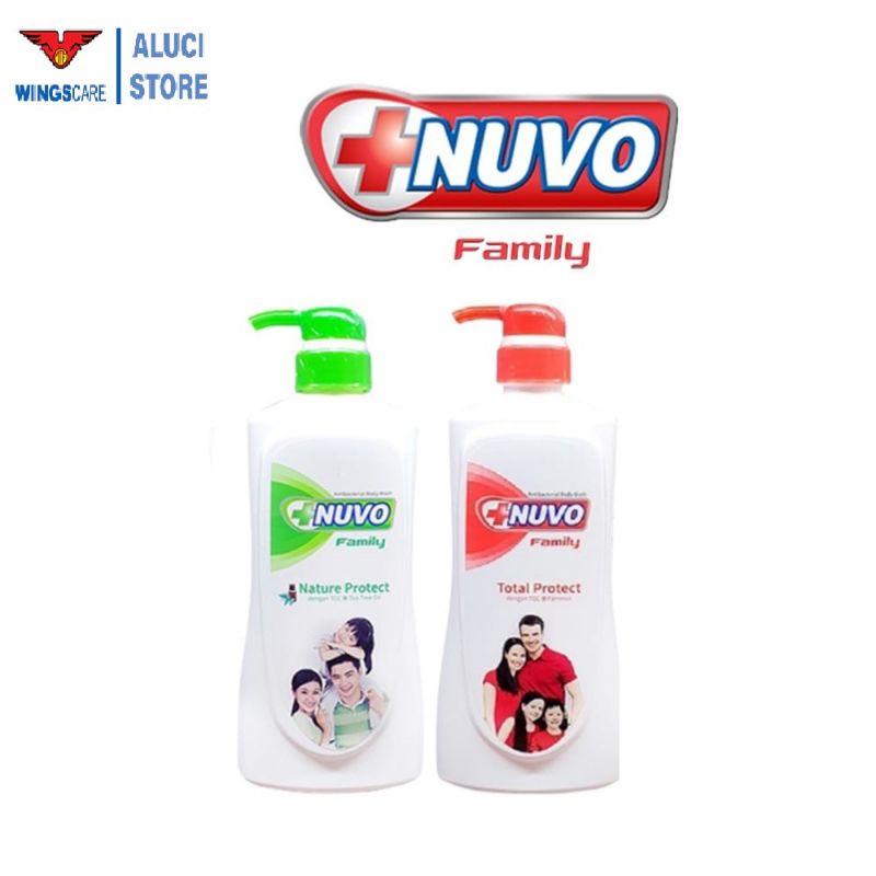 Jual Nuvo family sabun cair nature protect botol 550ml | Shopee Indonesia