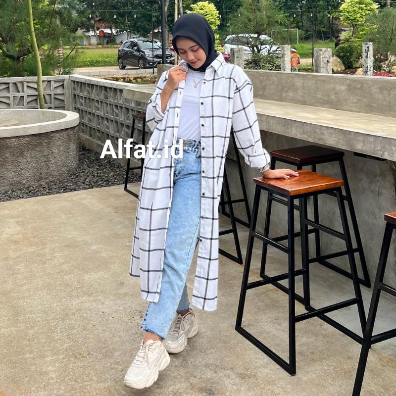 Jual oversize Dress FANEL- Shirt Dress- Midi Dress Fanel - Tunik fanel ...