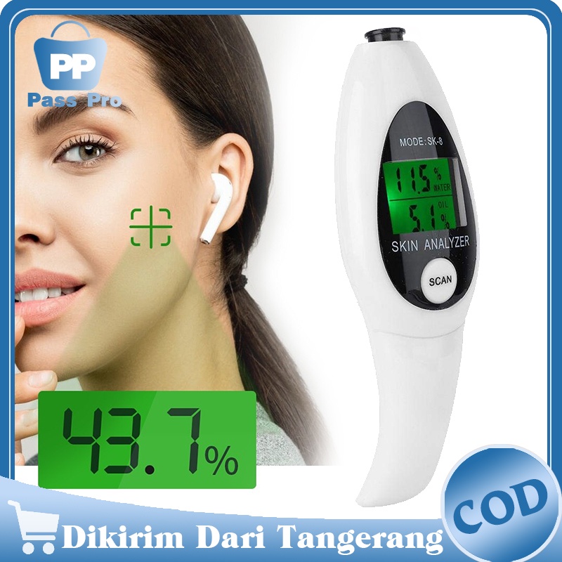 Jual Digital LCD Display Skin Tester Alat Check Kulit Monitor Moisture ...