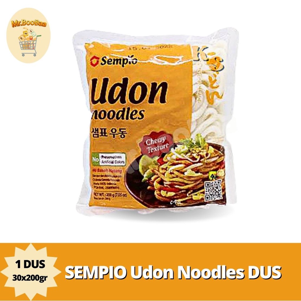 Jual SEMPIO Udon Noodles DUS @30x200gr - Mie Udon Jepang - Mie Udon ...