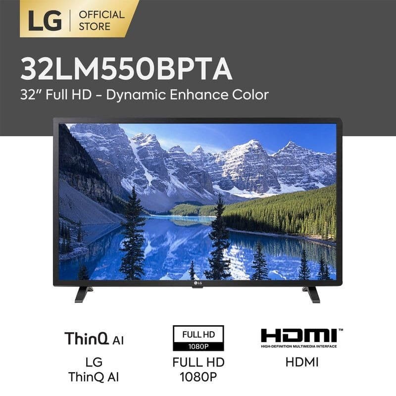 Jual LG 32LM550BPTA LED TV 32 INCH DIGITAL WITH USB MOVIE | Shopee ...