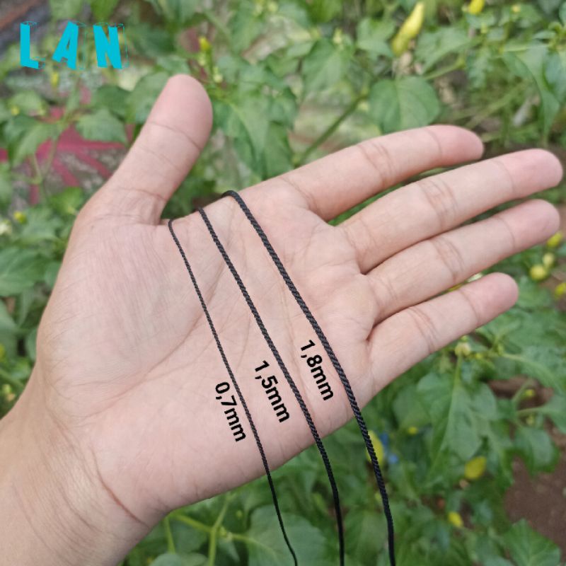 Jual Tali hitam original premium ikat sendiri 40cm | Shopee Indonesia