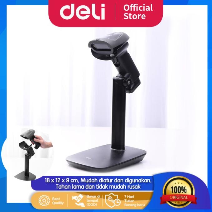 Jual Deli Dudukan Barcode Scanner mudah diatur untuk membaca barcode ...