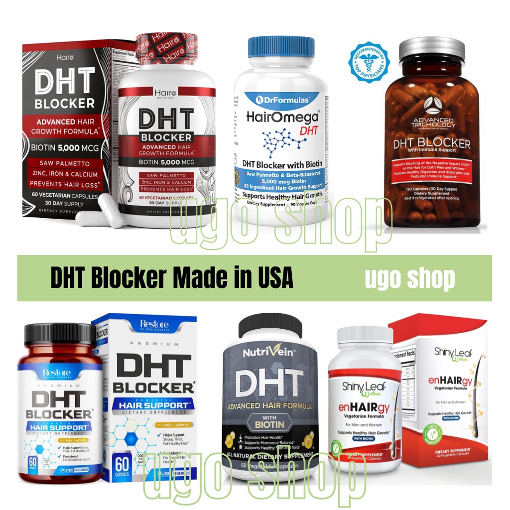 Jual DHT Blocker Anti Hair Loss Suplemen Rambut Rontok Vitamin Rambut ...