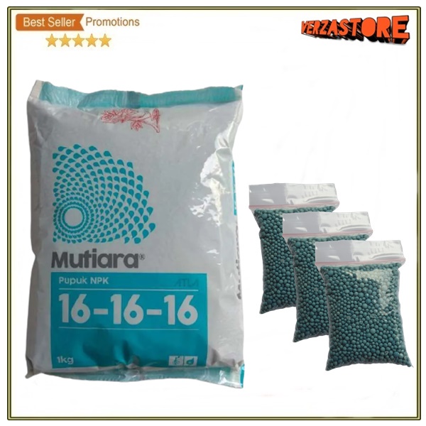 Jual pupuk NPK MUTIARA repack plastik ekonomis 100gr untuk segala jenis ...