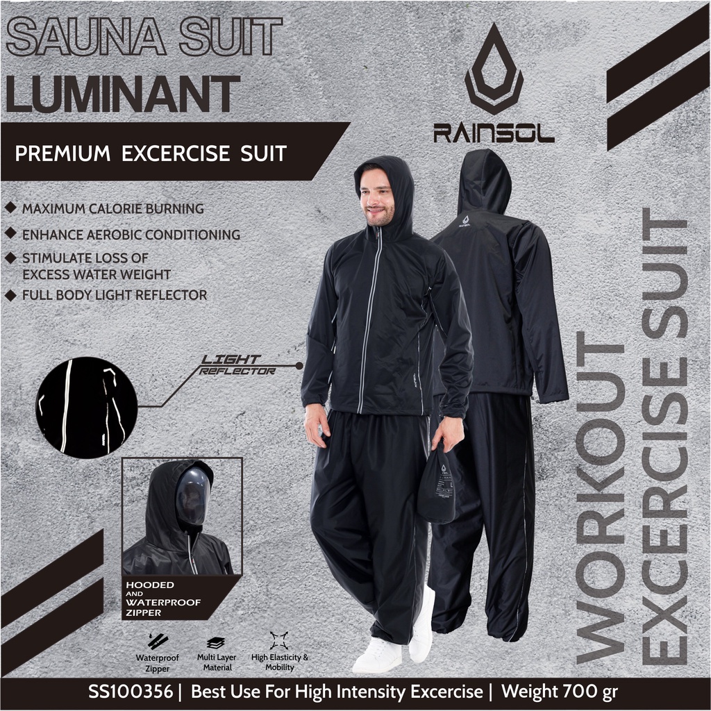 Jual Sauna Suit Luminant | Full Body Light Reflector | Waterproof ...