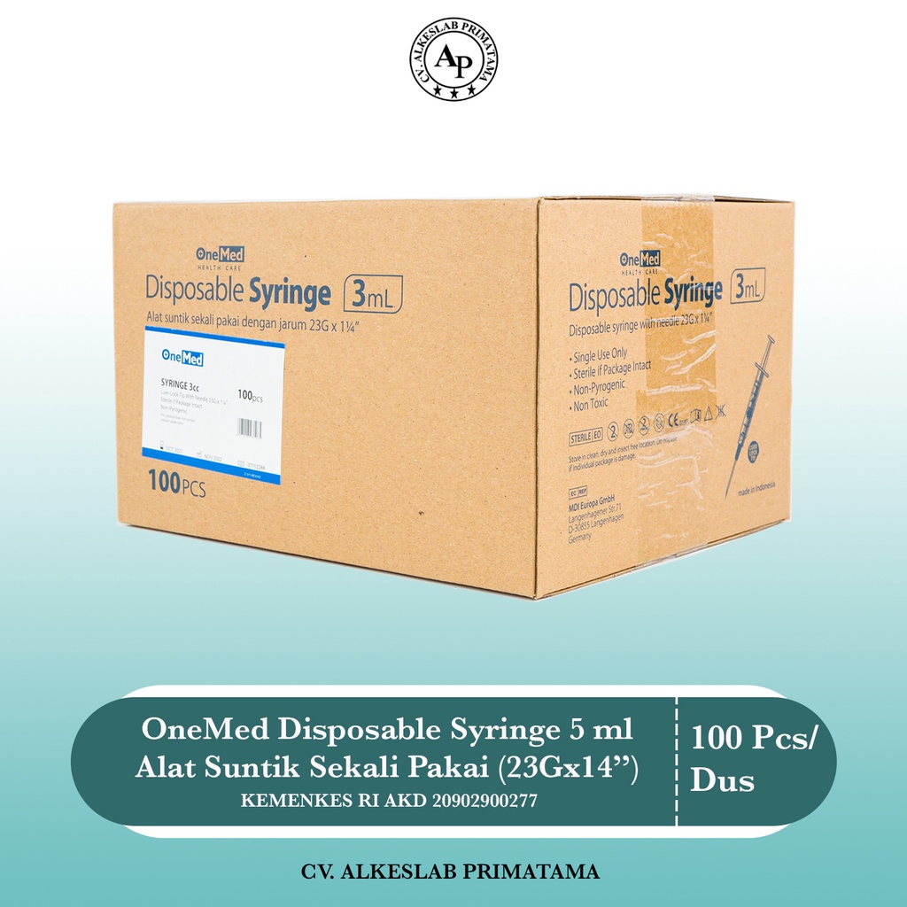 Jual Disposible Syringe 3cc/3ml Onemed | Shopee Indonesia