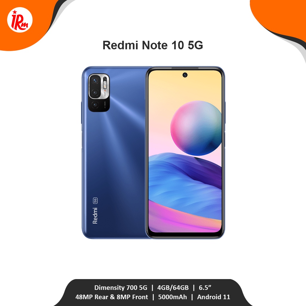 Jual Xiaomi Redmi Note 10 5G - 4GB/128GB (Aurora Green, Chrome Silver ...