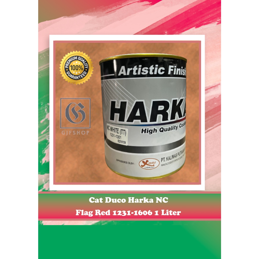 Jual Cat Duco Harka NC Flag Red 1231-1606 1 liter | Shopee Indonesia