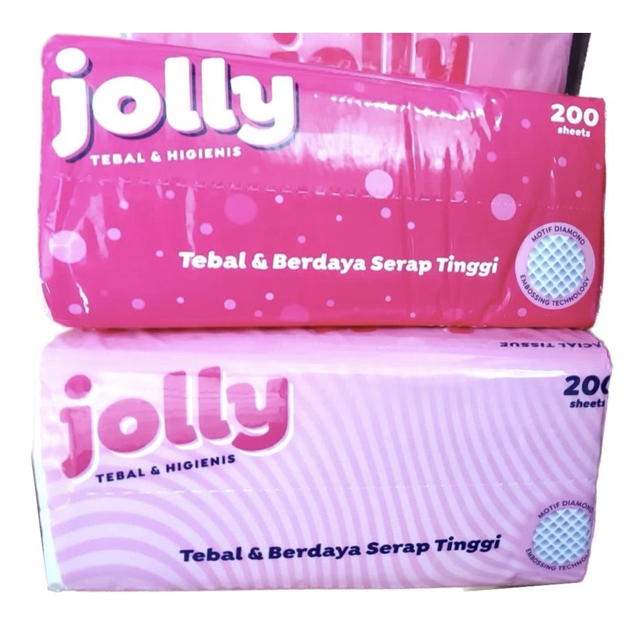 Jual BUNDLE ( isi 4 pc) Tissue Jolly 200 Sheet - Tissue Facial ...