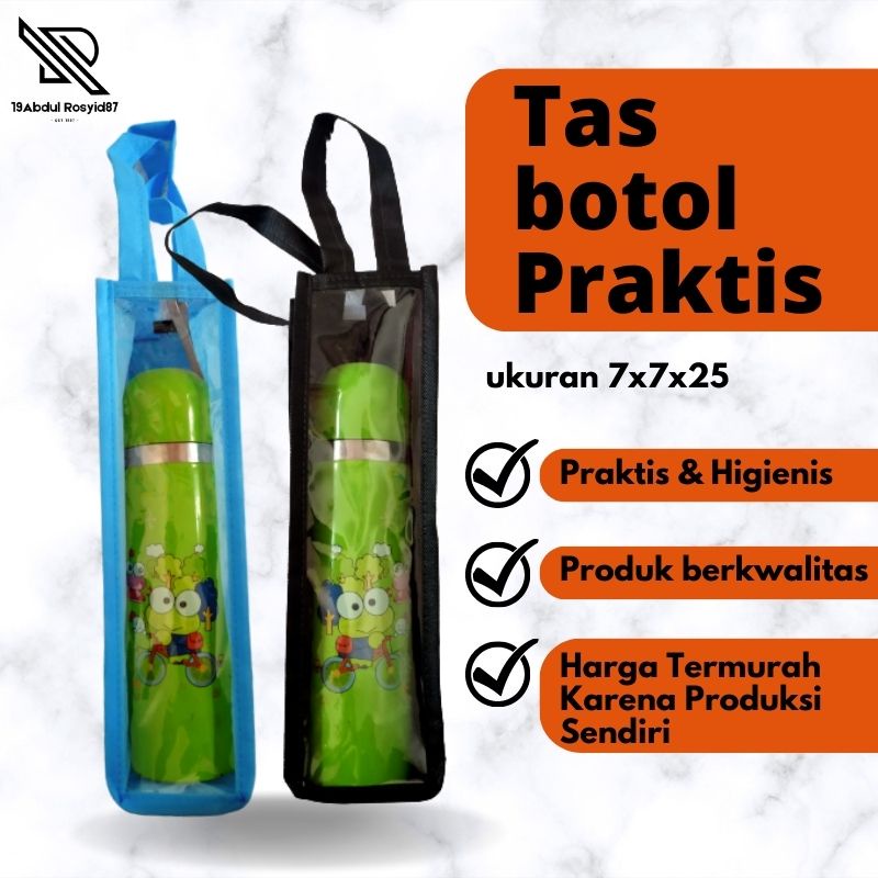 Jual Sarung Botol Minum/Tas botol Spunbond Kombinasi Mika/Tas Madu ...