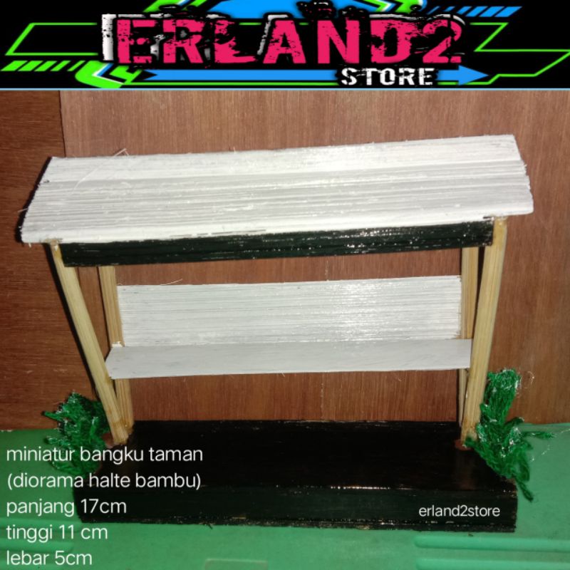 Jual MINIATUR HALTE BANGKU TAMAN | Shopee Indonesia