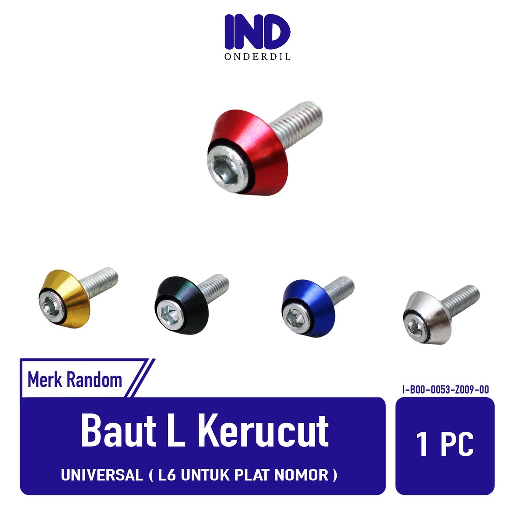 Jual Baut-Baud Monel L-Kunci-L10-10-6 mm-6mm X 18 mm-6x18 Kerucut ...