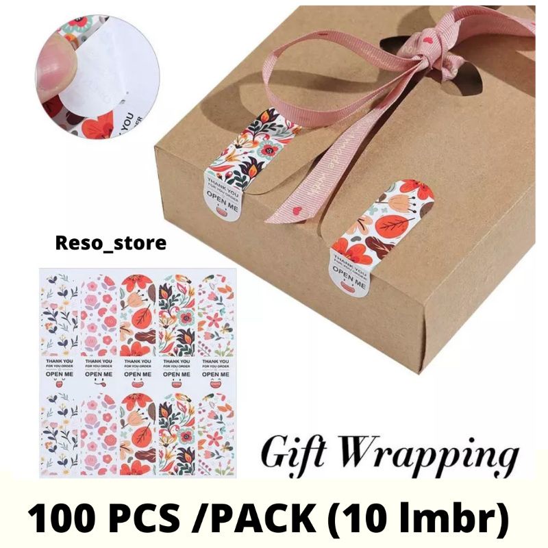 Jual ️COD 100PCS / Paket Stiker Kemasan Ekspresi Lucu Sticker Persegi ...