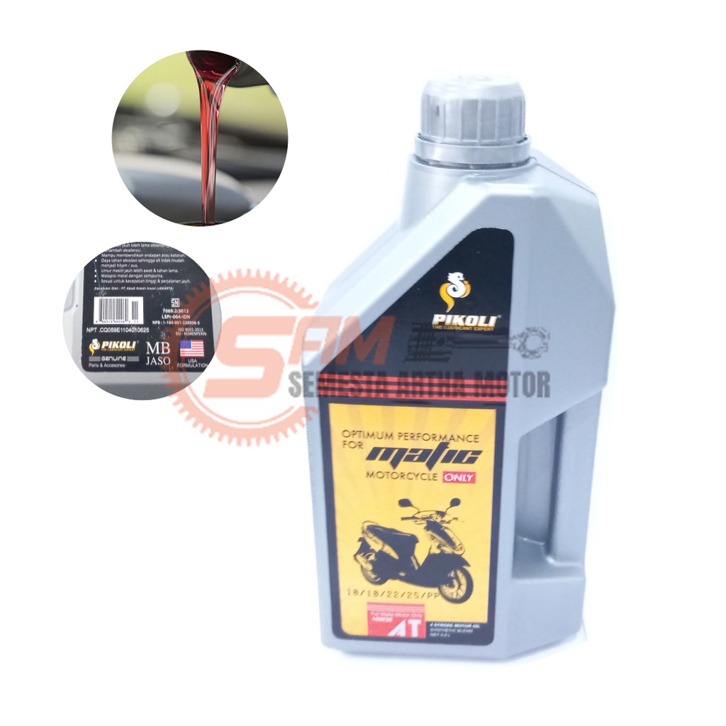 Jual Pikoli Matic Oil 10w30 AT 800ml Oli Motor Matik Synthetic Blend 0 ...