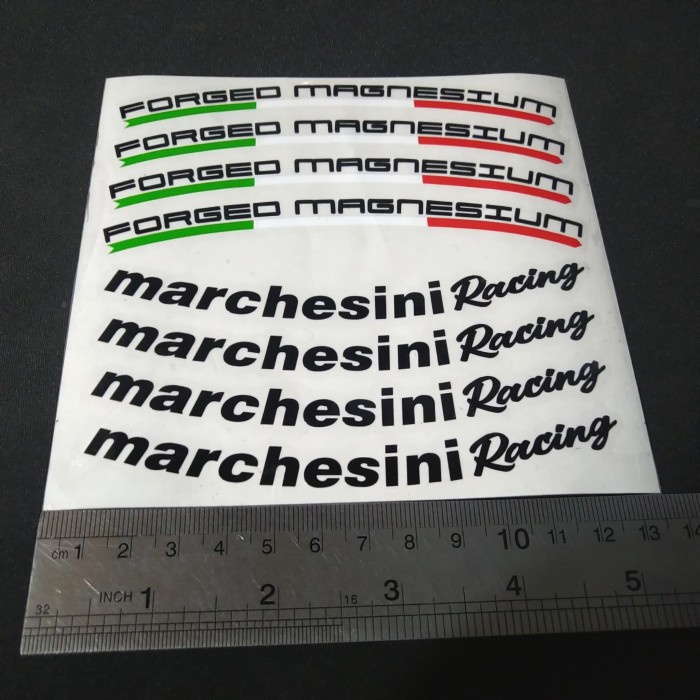 Jual NEW!! Cutting Sticker Velg motor Marchesini Racing Forged ...