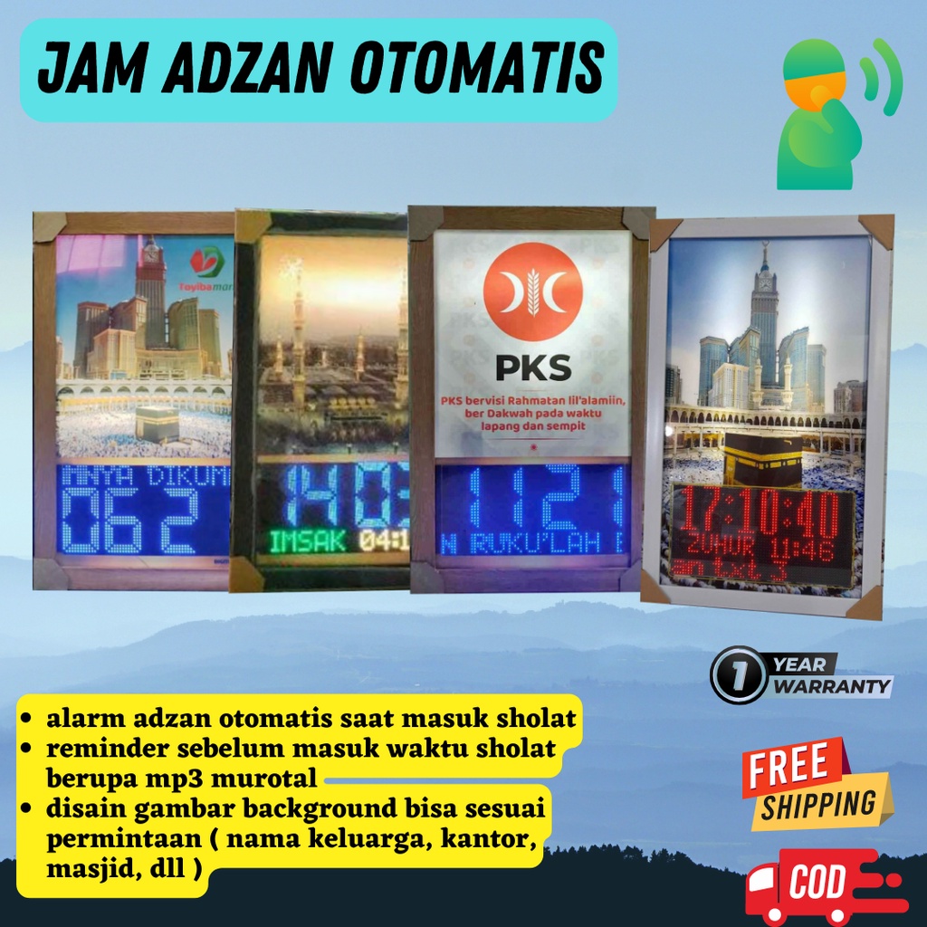 Jual jam azan otomatis | Shopee Indonesia