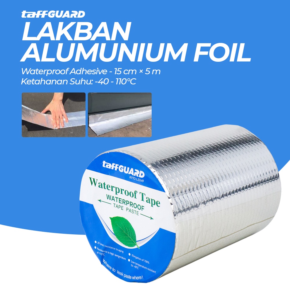 Jual Lakban Aluminium Foil Butyl Super Ahesive Duct Tape Waterproof 15 cm x 5 m - LS549 ...