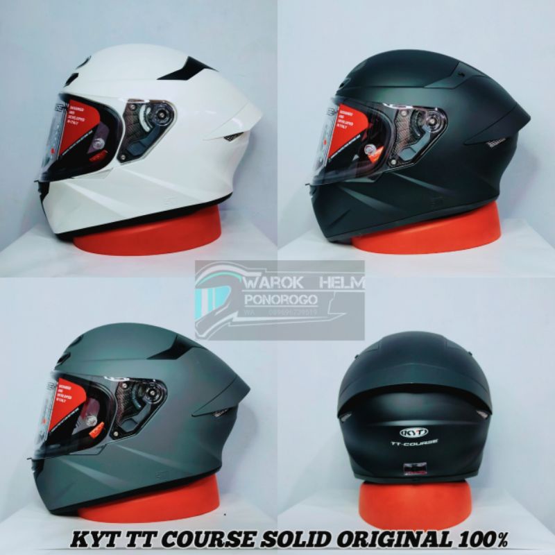 Jual Helm KYT TT Course Black Doff. 100% Original. ( Ogkir termurah 2kg ) | Shopee Indonesia
