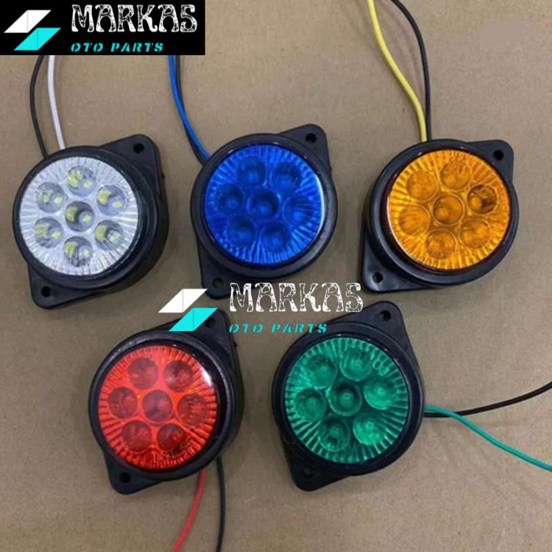 Jual Lampu Led Bak Truk Variasi 24volt Model Bulat DNY 90 Lampu Truk Bulat Cocok Untuk Truk ...