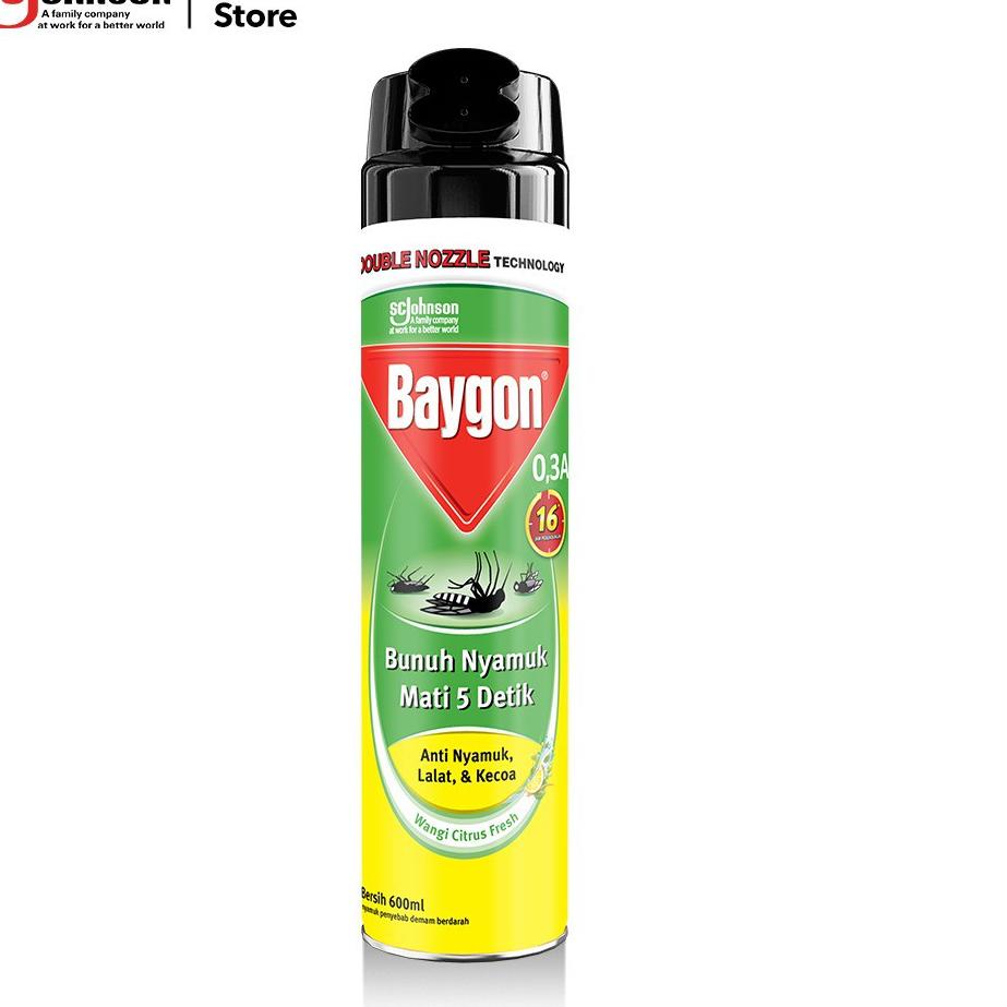 Jual Baygon Aerosol Citrus Fresh 600 ml | Shopee Indonesia