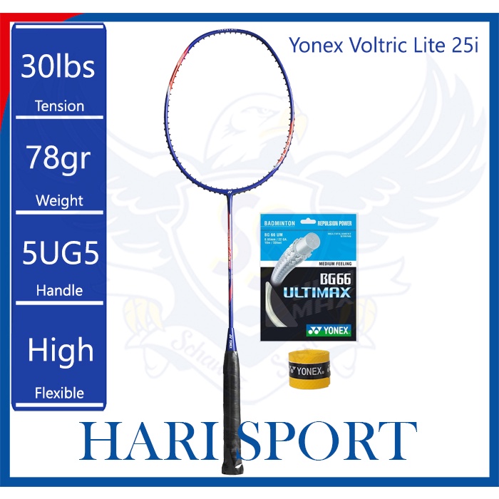 Jual YONEX VOLTRIC LITE 25i Raket Badminton Bulutangkis | Shopee Indonesia
