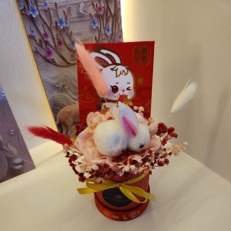 Jual Mini Bloom Box Red Rabbit Imlek Gift Kado Hampers Sincia Florist ...