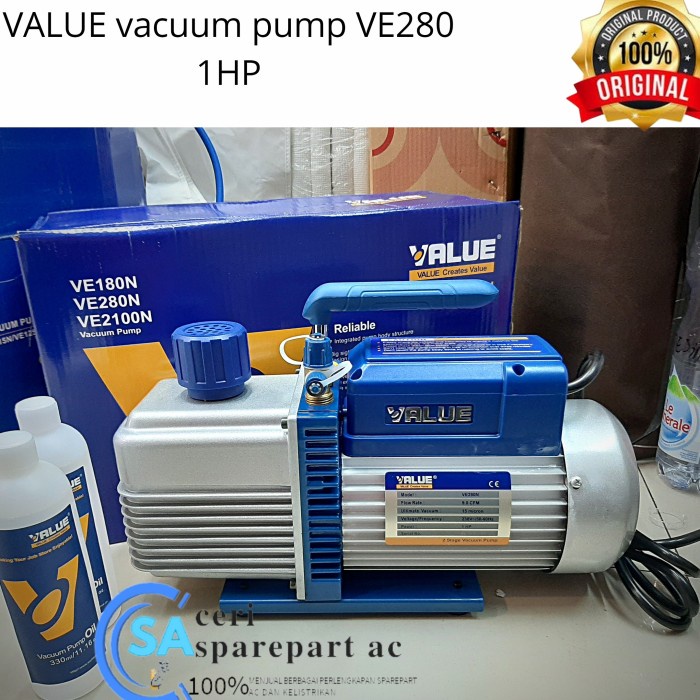 Jual Vac Value Vacum Ve280 Vacuum Pump Ac 1Hp | Shopee Indonesia