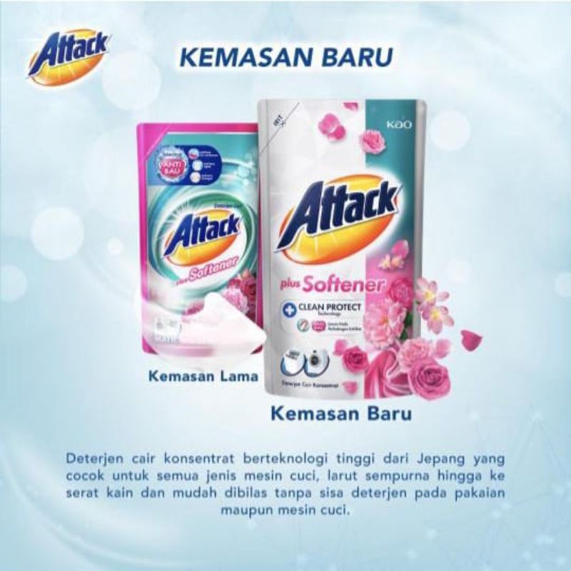 Jual Attack Detergent Cair Hygiene Plus Protection - 750ml/1200ml ...